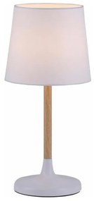 Leuchten Direkt 14423-16 - Stolní lampa NIMA 1xE14/40W/230V bílá