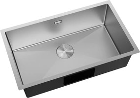 Mexen Trixo, 1-komorový nerezový dřez 750 x 440 mm, broušená ocel, 6415751000-01