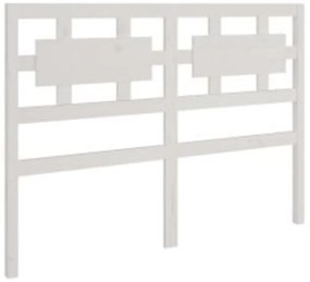 Rám postele bílý masivní dřevo 160 x 200 cm,  3105676