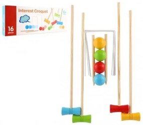 Hra kroket dřevo v krabici 59x21x6cm