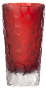 Sklenička Kuličky, barva rubín, objem 320 ml