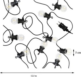 LED světelný řetěz Party, 12,5 m, b