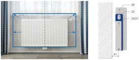 Korado Radik VKM8 11 900x500 deskový radiátor