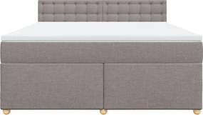 Box spring postel s matrací taupe 180x200 cm textil 3286777
