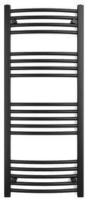Erga Puerto, topné těleso 1200x500 mm, 511W, černá matná, ERG-LAV-GRZE-BK-50120