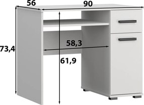 ADRK Furniture Frazio Psací stůl ADRK-DE-FRA-105-K