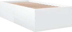 Rám postele bílý 90 x 190 cm kompozitní dřevo 3280972