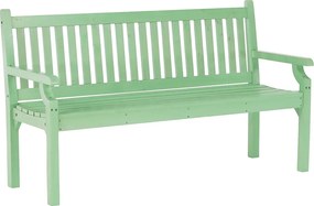 Kondela Dřevěná zahradní lavička, neo mint, 150 cm, KOLNA