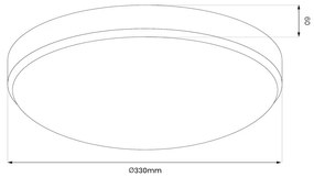 Stropní LED svítidlo Maya, 1x LED 15w, 4000k, g