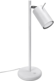 Bílá kovová stolní lampa (výška 43 cm) Etna – Sollux