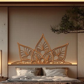 dřevo života Dřevěná mandala k posteli KVET Rozměry (cm): 160x82, Barevný vzor: Třešeň