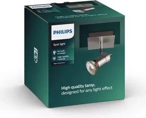 Philips Titan 1x50W hliník / Bodové svítidlo / GU10 / IP20