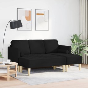 Set pohovek 2 ks Černá Polyester 3329254