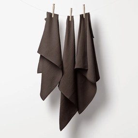Biante Mušelínová plena/dečka Nature MSN-069 Kakaově hnědá - ZVÝHODNĚNÁ SADA 3 KS 120x120 cm - Sada 3 ks