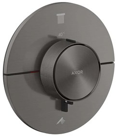 Axor ShowerSelect ID - Termostatická baterie pod omítku, pro 2 spotřebiče, kartáčovaný černý chrom 36750340