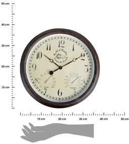 Nástěnné hodiny KOTE 38 cm hnědé