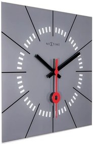 Designové nástěnné hodiny 8636gs nextime stazione 35cm