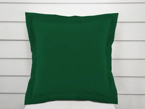 Biante Bavlněný povlak na polštář s lemem Moni MOD-514 Tmavě zelený 50 x 60 cm