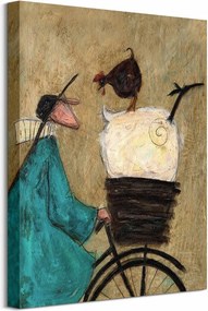 Sam Toft Ernest na kole obraz na plátně 40x50