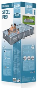 BESTWAY Steel Pro Bazén 366 x 201 x 66 cm