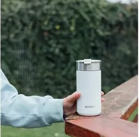 Quokka Nerezový termohrnek se sítkem Boost White 400 ml