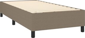 Box spring postel s matrací taupe 80x200 cm textil 3142053