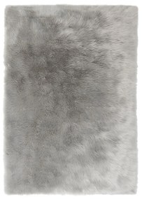 Flair Rugs koberce Kusový koberec Faux Fur Sheepskin Grey ROZMĚR: 160x230