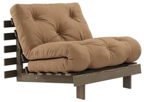 sofa ROOT by Karup - 90*200 cm carob (hnědá) + futon mocca 755