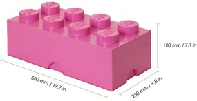 Lego® Růžový úložný box LEGO® Smart 25 x 50 cm