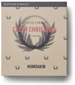 Vonné svíčky Clean Christmas - set 4 ks Humdakin