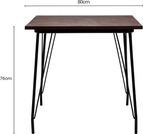 Jídelní stůl z jilmového dřeva ø 80 cm District – Premier Housewares