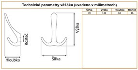 In-Design Nábytkový věšák Cyper černý matný