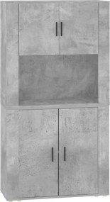Skříň highboard betonově šedá kompozitní dřevo 3185355
