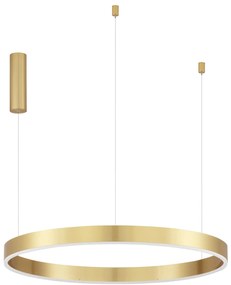 LED lustr Motif 80 zlaté CCT s dálkovým ovládáním