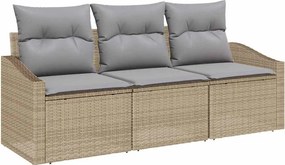 Set pohovek 3 ks Béžová polyratan 3346580