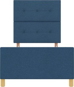 Rám postele s čelo Modrá 90 x 200 cm textil 3344703
