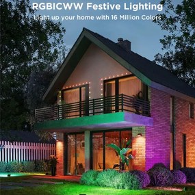 Govee - SADA 4x LED RGBICWW Stmívateln reflektor LED/24W/230V IP66 Matter Wi-Fi
