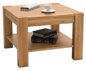 Konferenční stolek Barna, čtvercový, (65x65 cm) dub, masiv