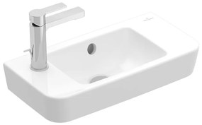 VILLEROY & BOCH Villeroy Boch O.NOVO: Umývátko 500x250 mm, otvor na baterii vlevo, bílá alpin, 4342L501