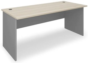 Stůl SimpleOffice 180 x 80 cm, dub světlý / šedá