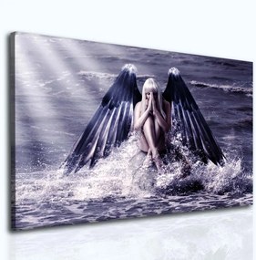 Malvis ® Obraz Modlitba andělům Velikost: pětidílné schody - 100x50 cm