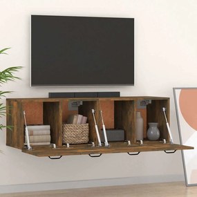 Nástěnné skříňky 2 ks kouřový dub 80 x 35 x 36,5 cm kompozit 3115657