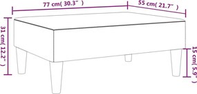 vidaXL Podnožka 77 x 55 x 31 cm samet [379557] Barva: Tmavě zelená