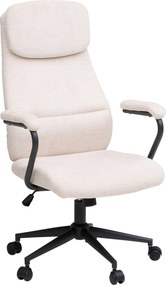 XXXLutz OTOČNÁ ŽIDLE, tkaná látka, krémová, černá MID.YOU - Online Only kancelářské židle - 002381043201