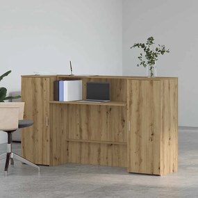 Recepční stůl dub artisan 180x50x103,5 cm kompozitní dřevo 3324213