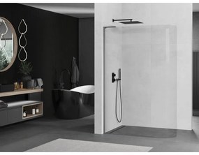 Mexen Kioto L, sprchová zástěna Walk-In 120 x 200 cm, 8mm čiré sklo, grafitový profil, 800-120-103-95-06