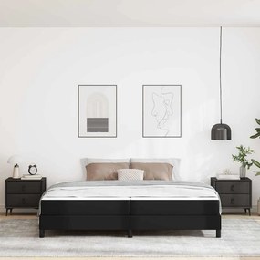 Rám postele s matrací Černá 200 x 200 cm textil 3398648