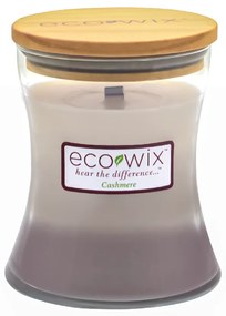 FLAGRANTE Ecowix vonná svíčka s dřevěným knotem Cashmere váza 398 g