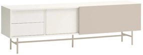 Béžový lakovaný TV stolek Teulat Nube 180 x 40 cm