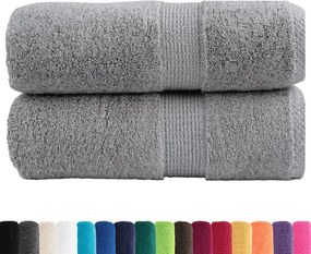 Prémiové ručníky pro hosty SOLUND 2 ks šedé 30x50 cm 600 g/m² 137302